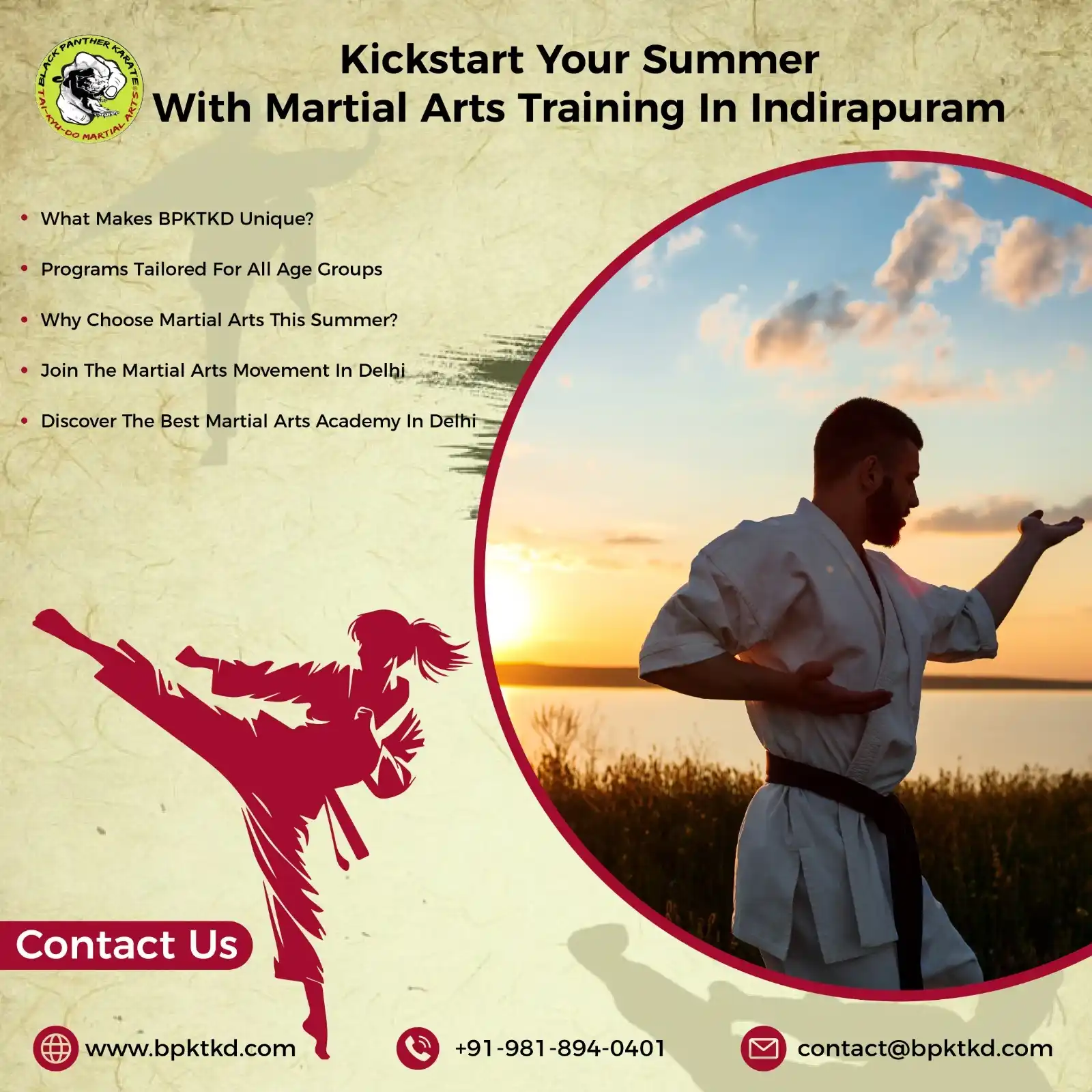 Kickstart Your Summer with Martial Arts Training in Delhi | BPKTKD